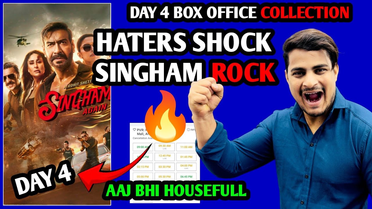 Singham Again Day 4 Final Prediction | Singham Again Mondday BLAST ...