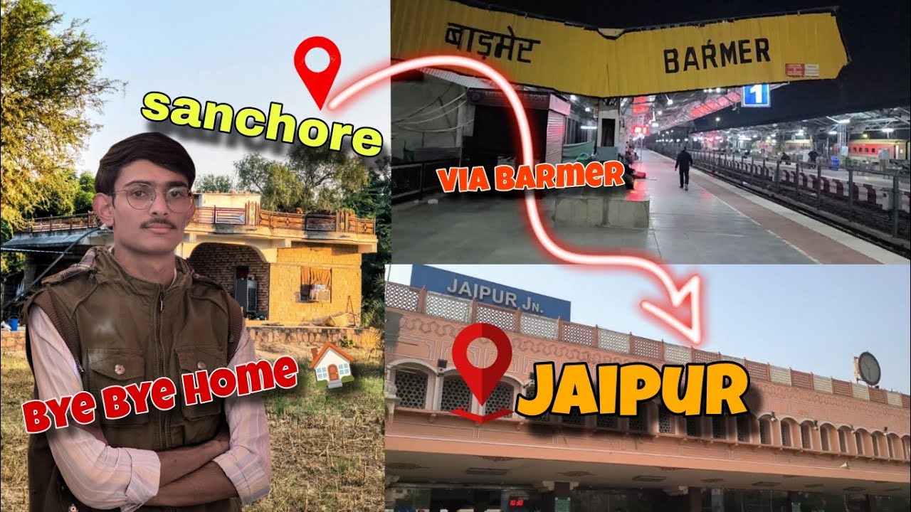 return sanchore to Jaipur vlog - YouTube
