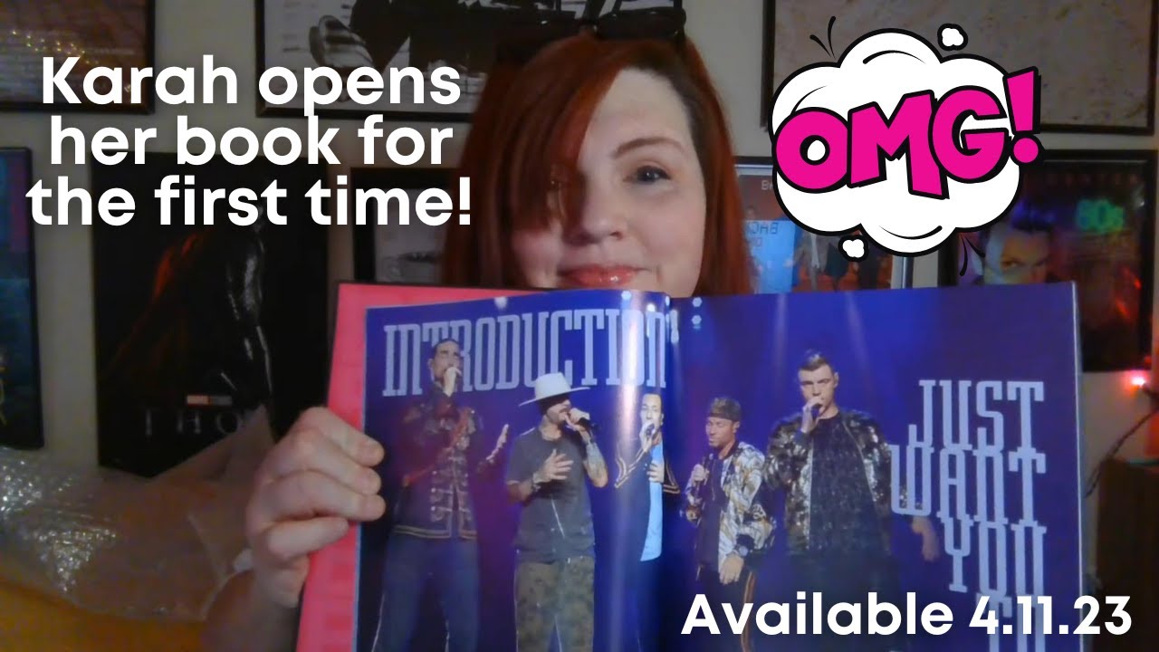 Karah opens her book BACKSTREET BOYS: 30th ANNIVERSARY CELEBRATION for ...