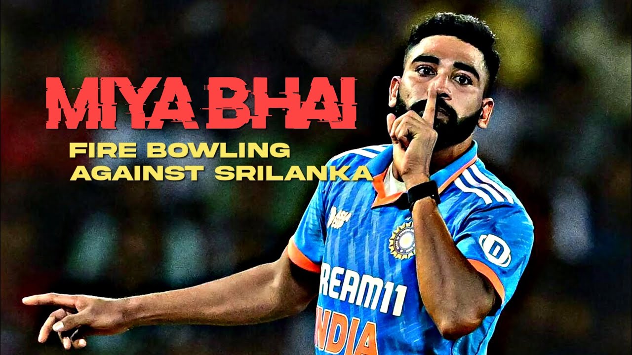 Mohammad Siraj Fire Bowling Against Srilanka || Miya Bhai Comeback Status || Salman Cricket ...