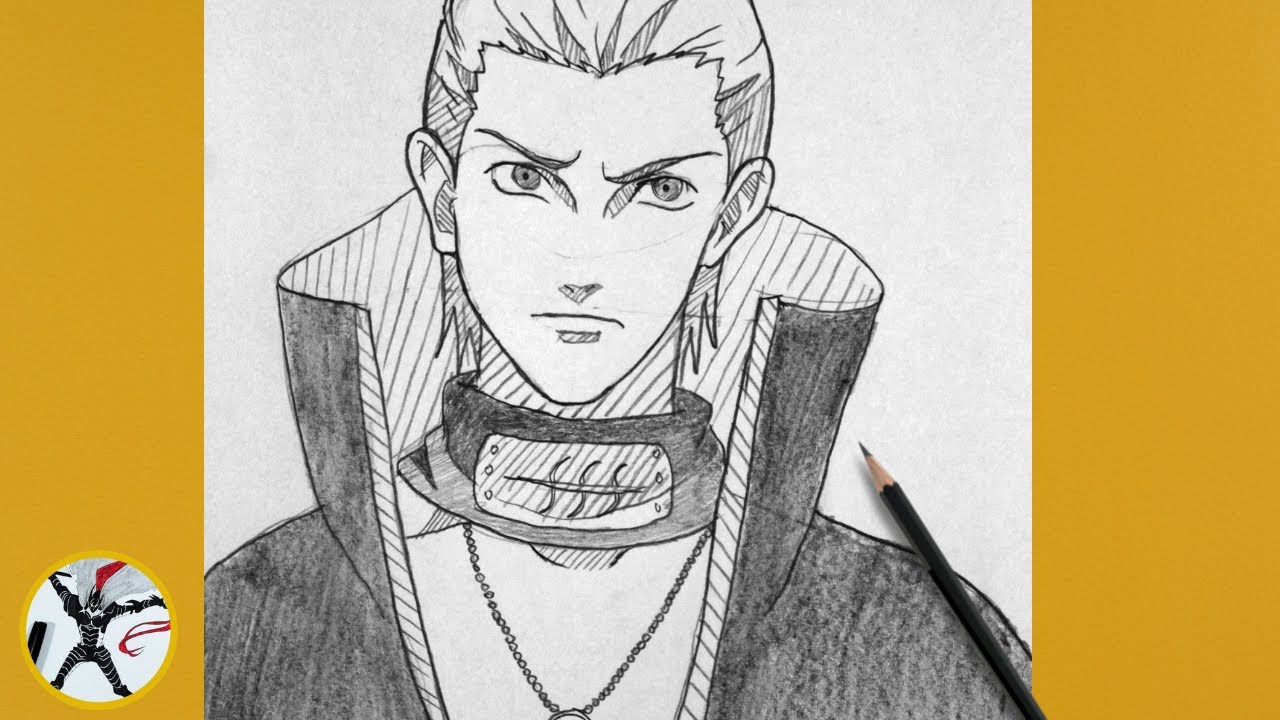 How to Draw Hidan Akatsuki Step by Step – Easy Anime Pencil Sketch for ...