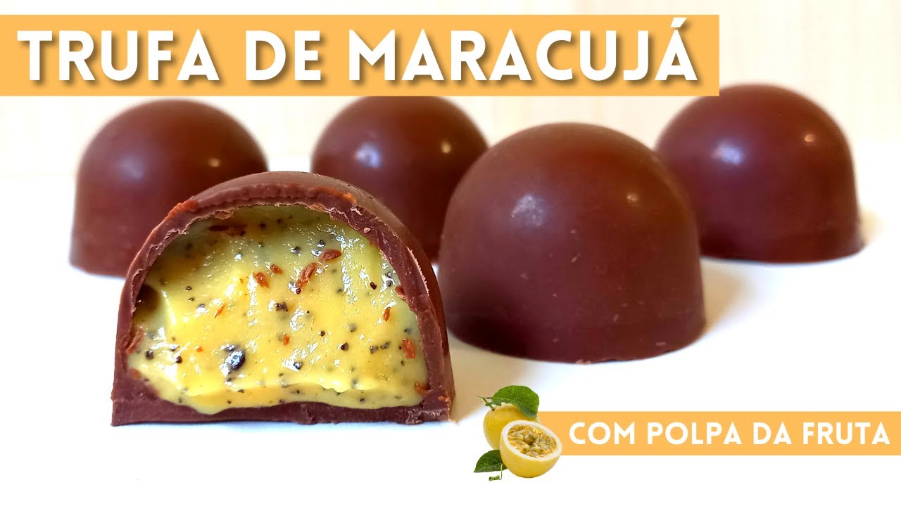 TRUFA DE MARACUJÁ REFRESCANTE | RECEITA COM POLPA DA FRUTA - YouTube