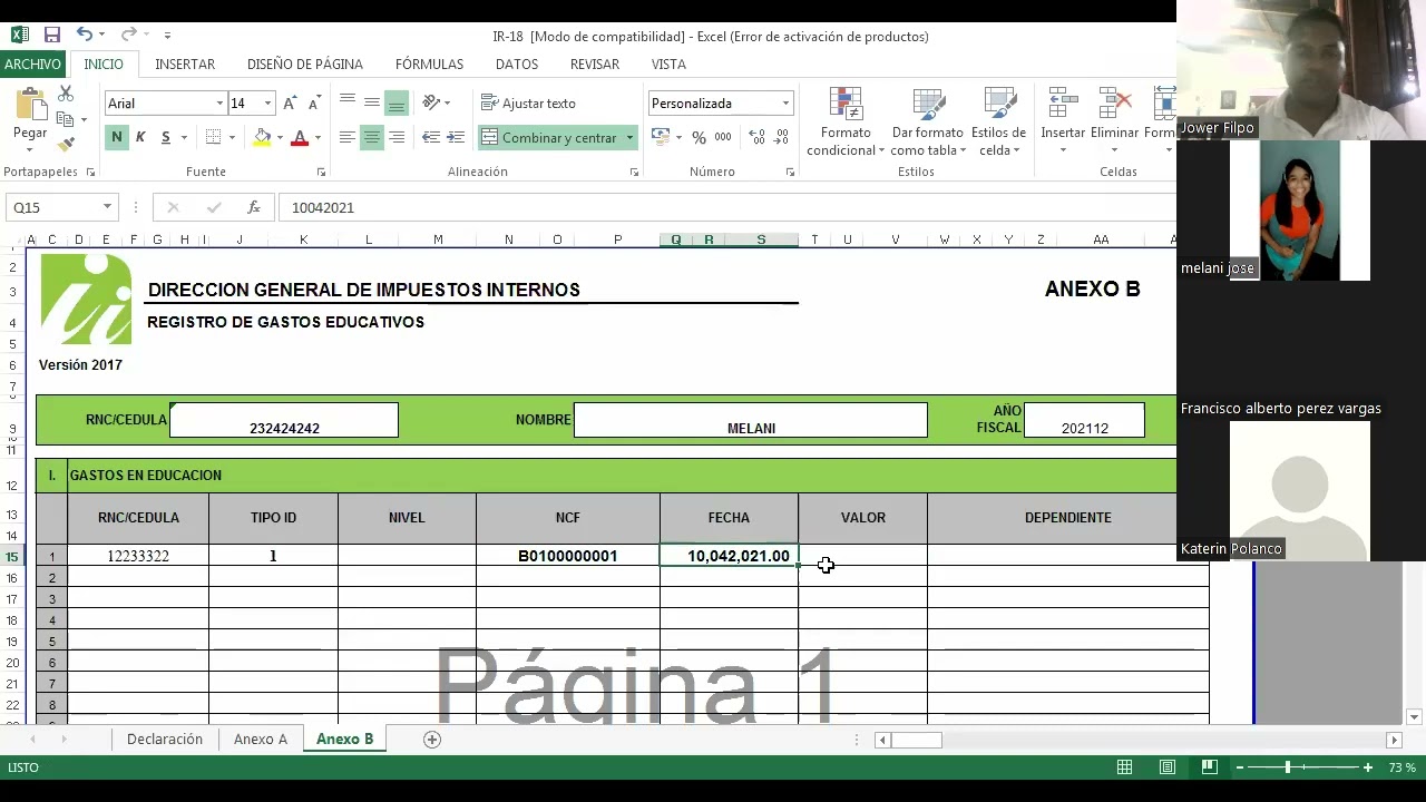 IMPUESTO SOBRE LA RENTA - IR-18 DECLARACION JURADA DE ASALARIADOS - YouTube