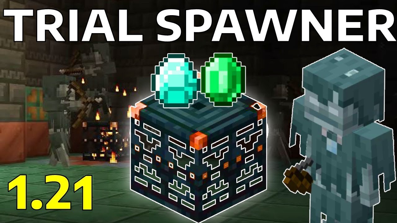 NOVA MOB SPAWNER - Versão 1.21 - TRIAL SPAWNER - Minecraft - YouTube
