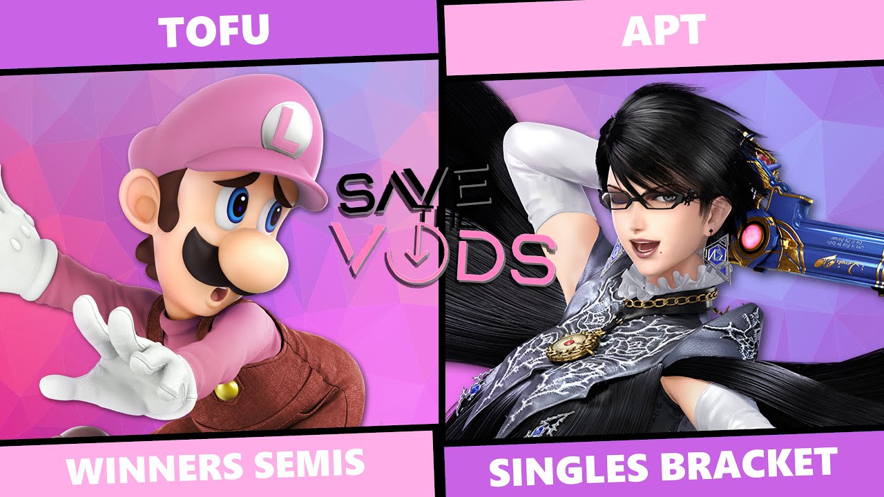 Save The VODs #105: Winners Semis - Tofu (Luigi) vs apT (Bayonetta ...