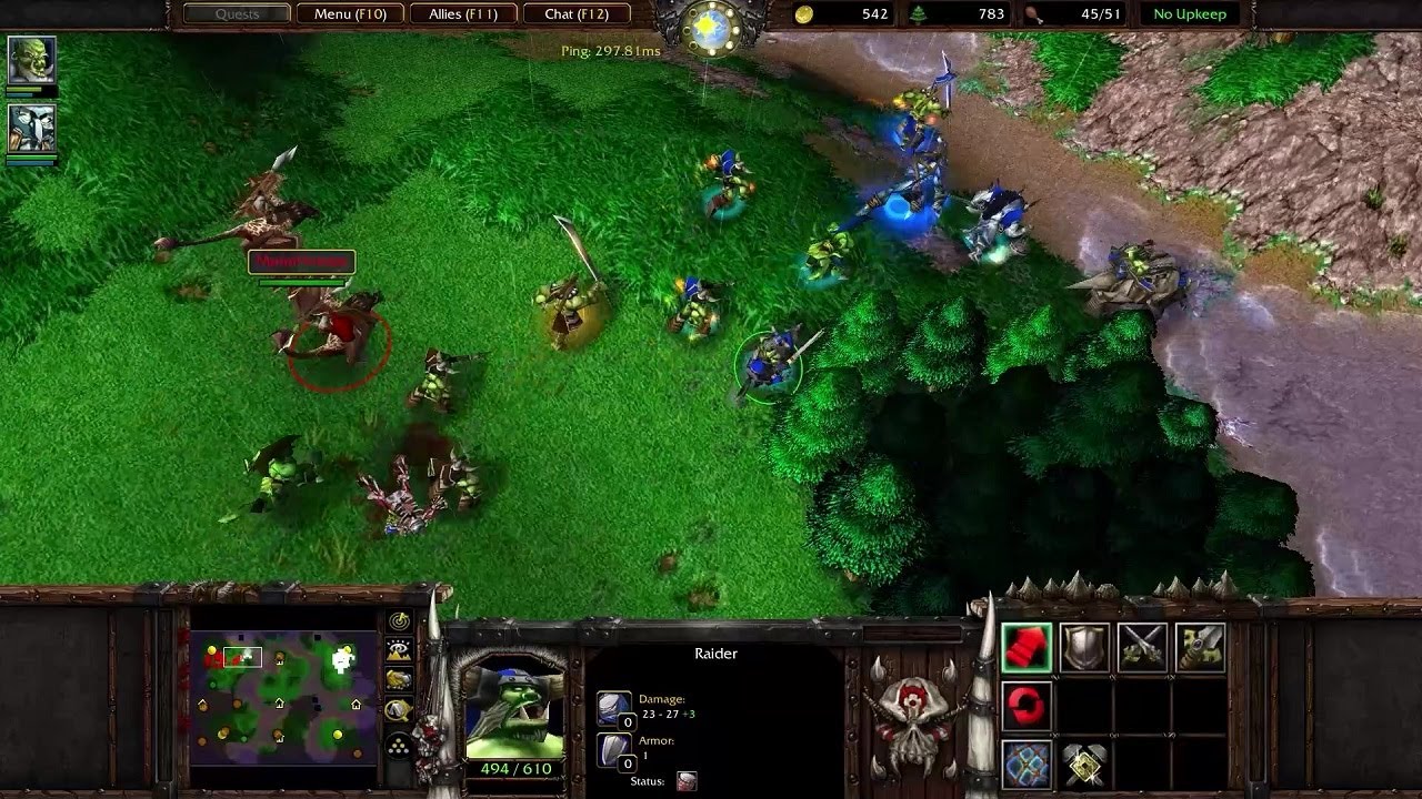 Warcraft 3 Frozen Throne 1v1 Ranked Ladder Map Echo Isles - Orc Vs ...