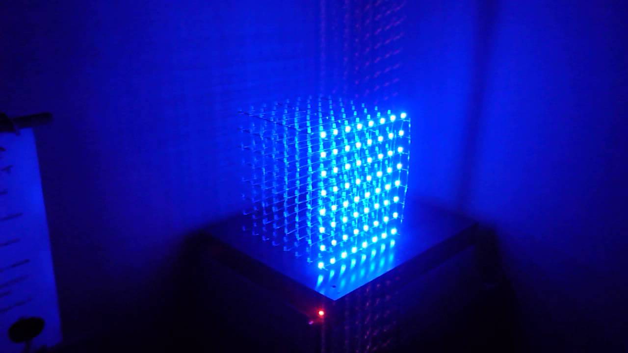 MUSIC LED CUBE 8x8x8 - YouTube