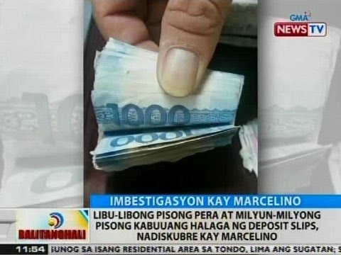 Libu-libong pera at milyun-milyong pisong kabuuang halaga ng deposit ...