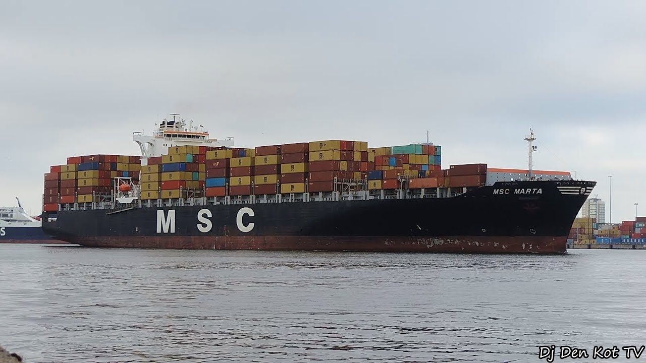 MSC MARTA arriving in Klaipeda Port - YouTube