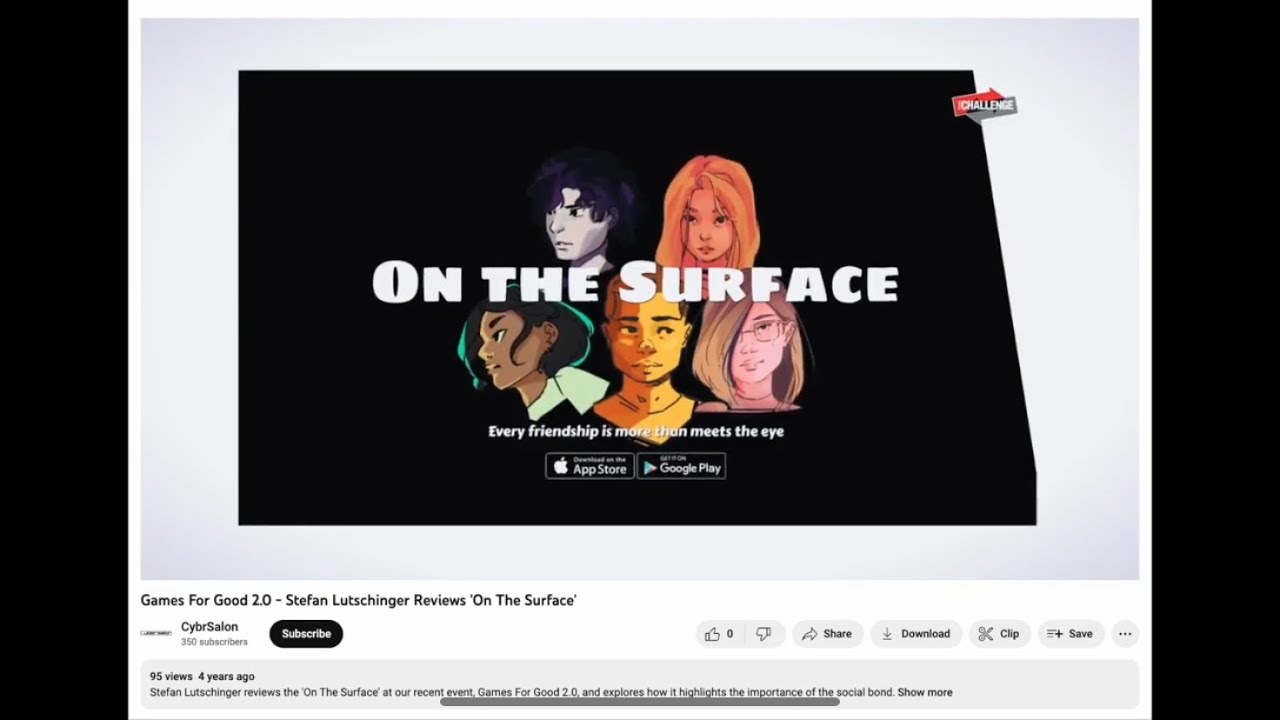 Clip: "On The Surface" "Positive Panopticon" Game Funded By Google ...
