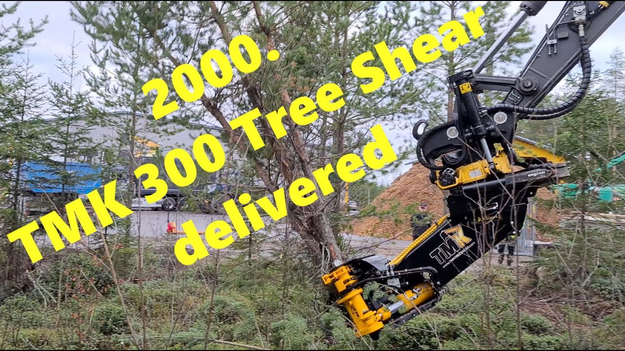 2000. TMK 300 tree shear delivered to customer - YouTube