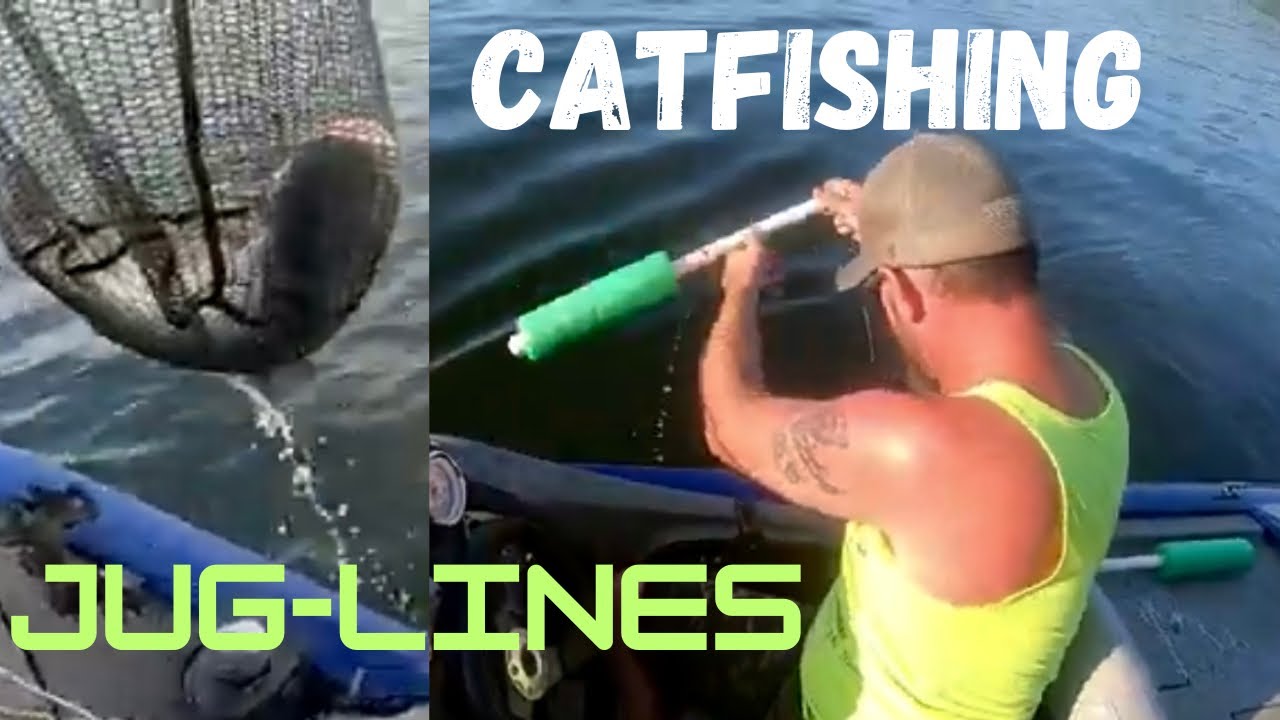 How to use Jug lines to catch Big Catfish - YouTube