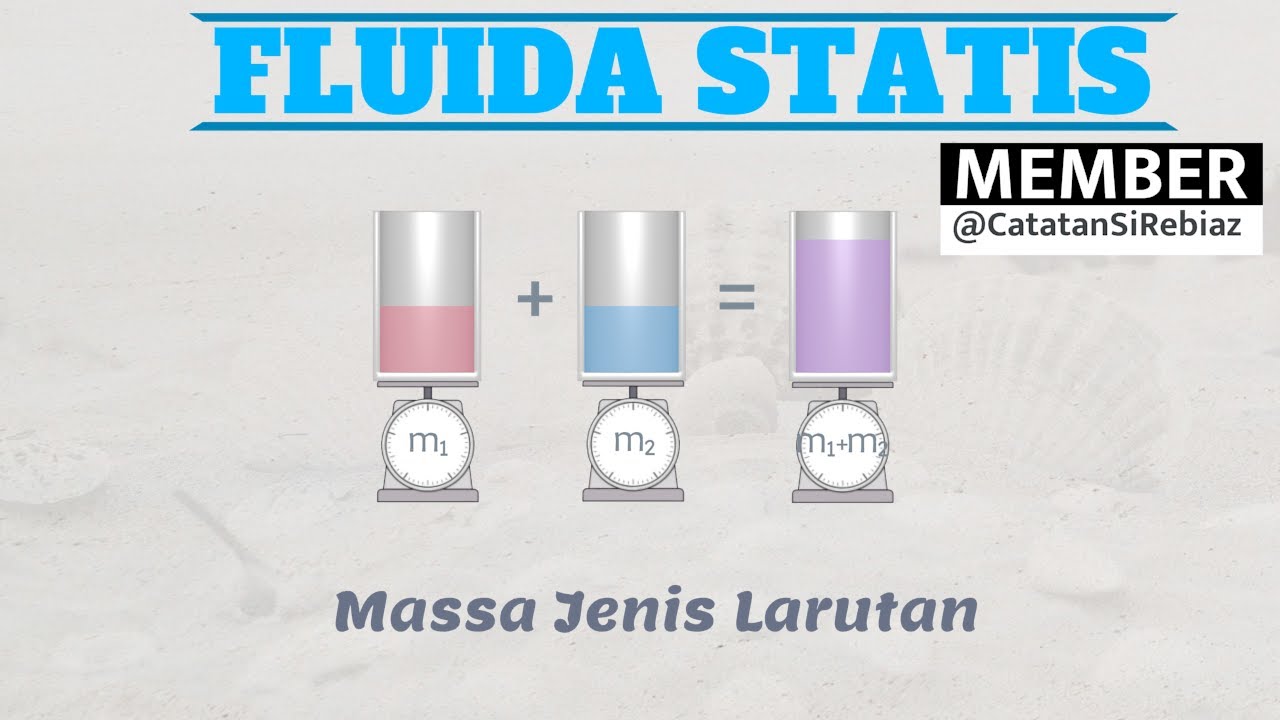 Fluida statis Massa Jenis Larutan Kimia - YouTube