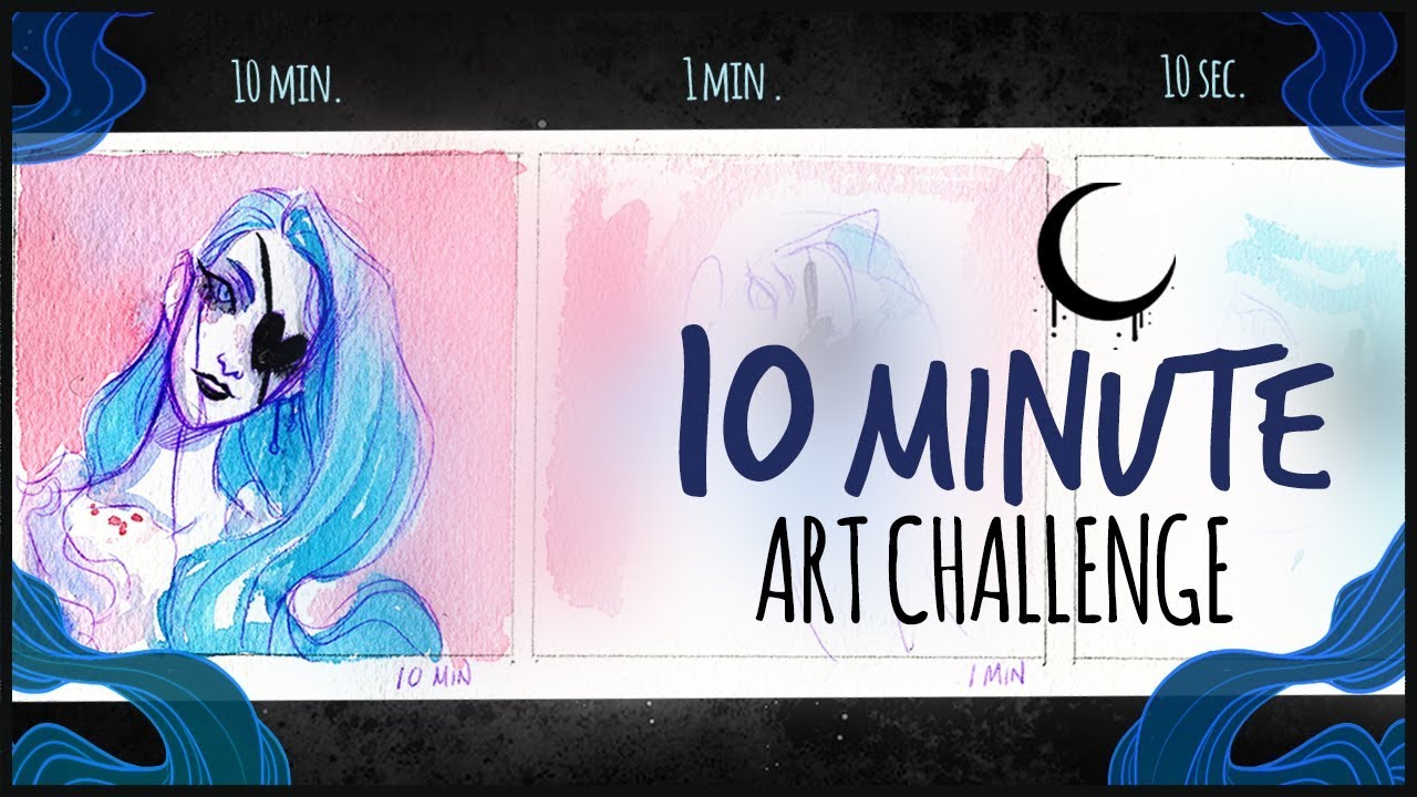 10 Minute 1 Minute 10 Second Art Challenge Watercolor Edition YouTube 10-minute-1-minute-10-second-art-challenge-watercolor-edition-youtube