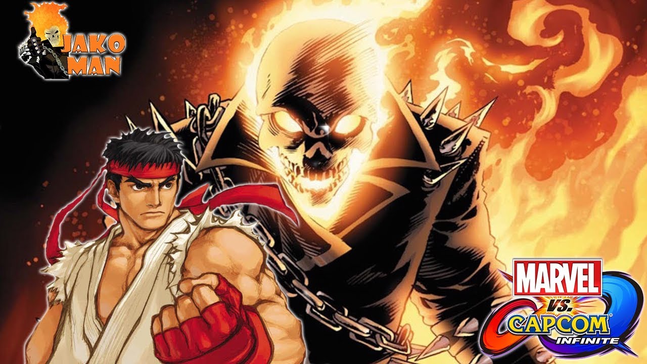 MVCI: Ghost Rider/Ryu Power Stone Combo #1 - YouTube