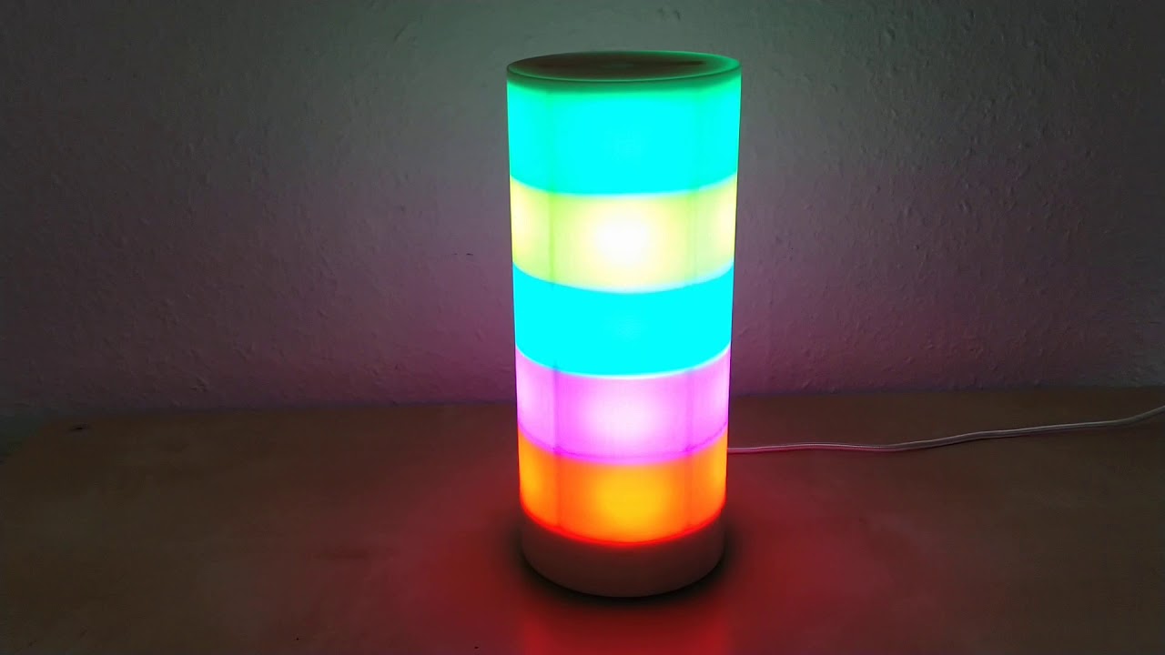 Arduino Lamp (Arduino Nano with Addressable LEDs APA106) - YouTube