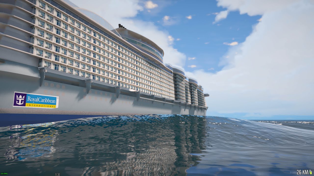 GTA 5 Big Cruiser Ship Mod Oasis of the Seas oi3 ViP FiveM ...
