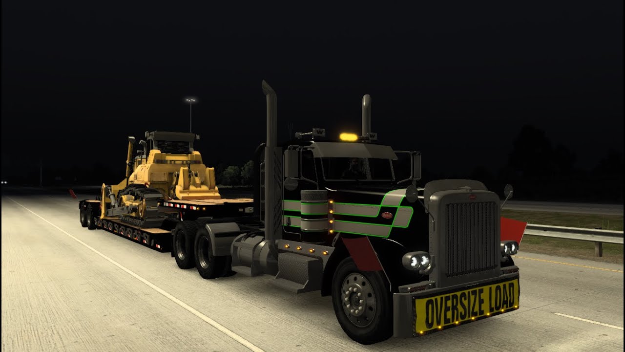American Truck Simulation-Bulldog Trucking- Kansas DLC-Pete 398 with ...