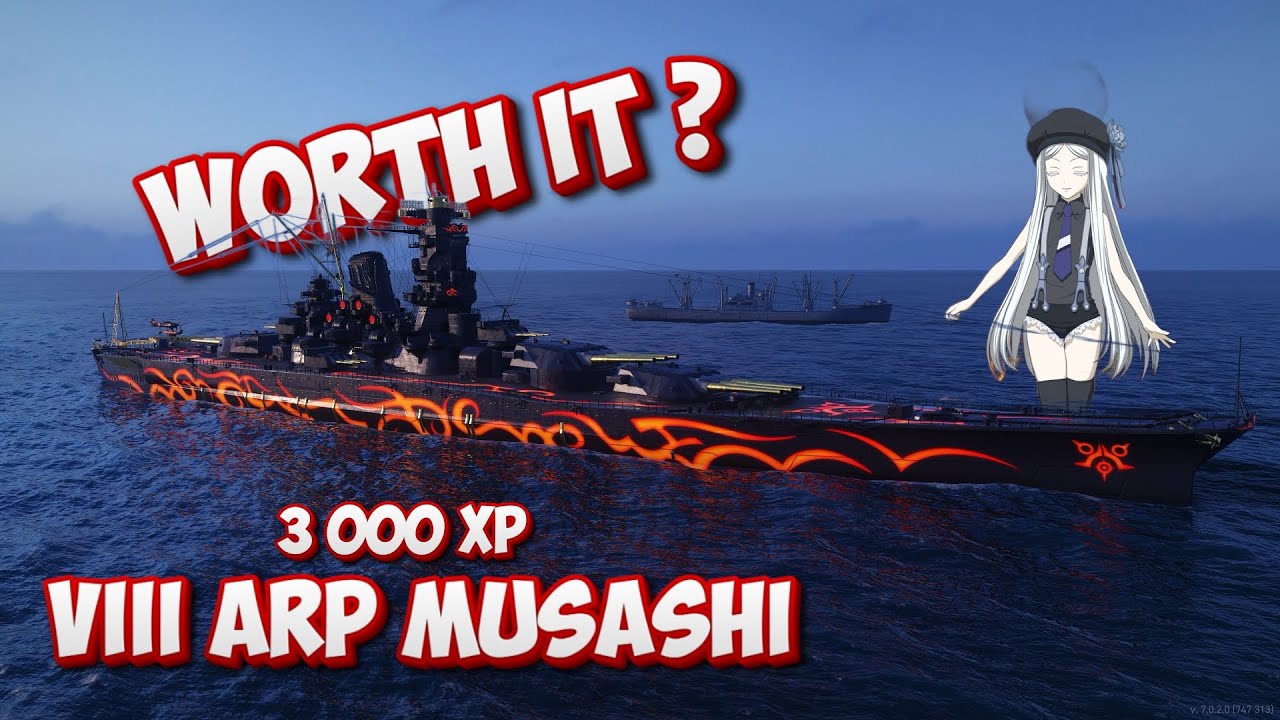 ARP Musashi is Yamato in tier VIII in World of Warships Legends # ...