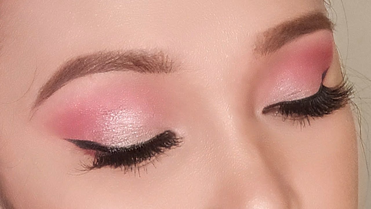 QUICK AND EASY | PINK Smokey Eye Make-up Tutorial - YouTube