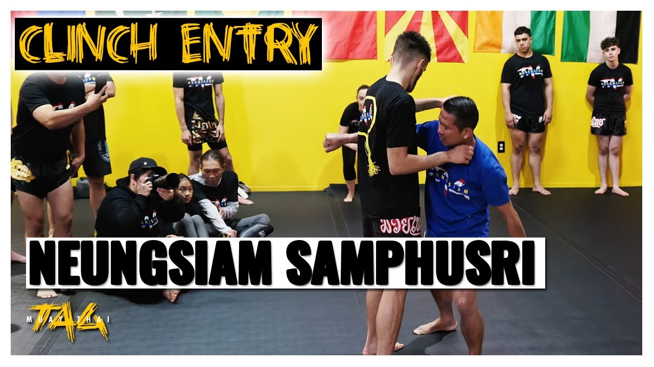 Clinch Entry and Foot Position into Takedown with Neungsiam - YouTube