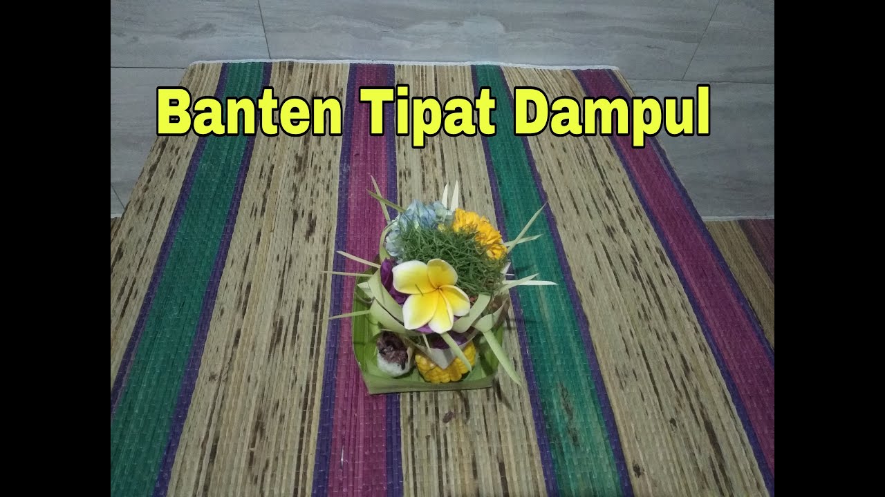 Tutorial Membuat Banten Tipat Dampul - YouTube