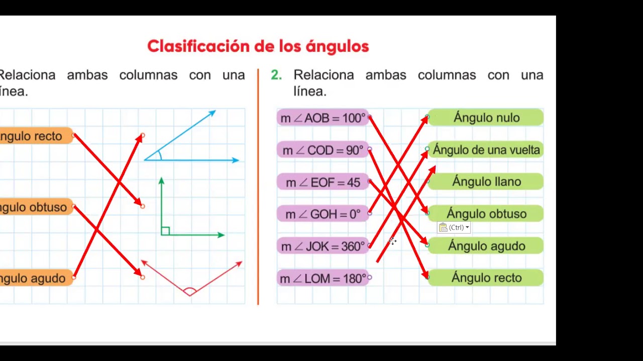 5. CLASIFICACIÓN DE ÁNGULOS_GEOMETRÍA_4TO GRADO PRIMARIA - YouTube