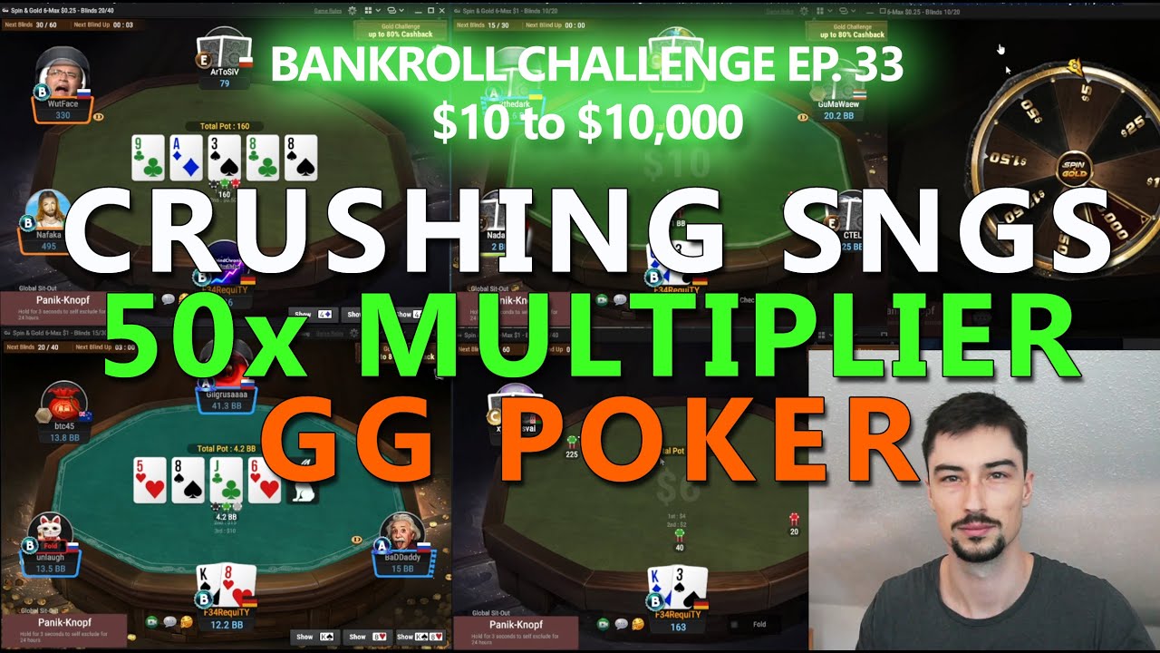 $10 to $10000 - ITM in 50x SPIN N GOLD? (EP. 33) | Poker Bankroll ...