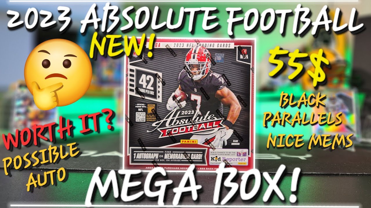 2023 PANINI ABSOLUTE FOOTBALL MEGA BOX! AUTO OR MEM PER BOX! OPENING ...