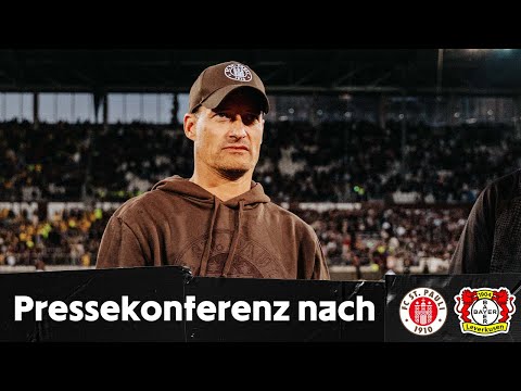 Die Pressekonferenz nach dem Spiel gegen Bayer 04 Leverkusen