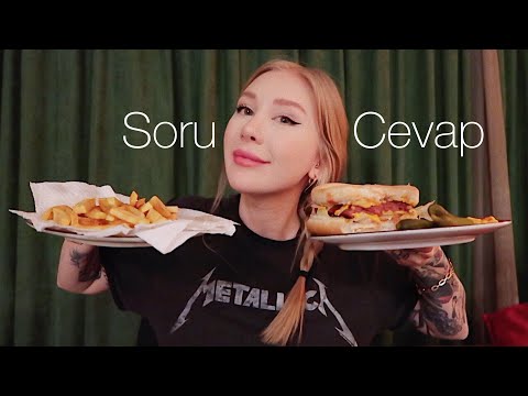 ÖNCE YAPTIM SONRA YEDİM | HAMBURGER MUKBANG SORUCEVAP