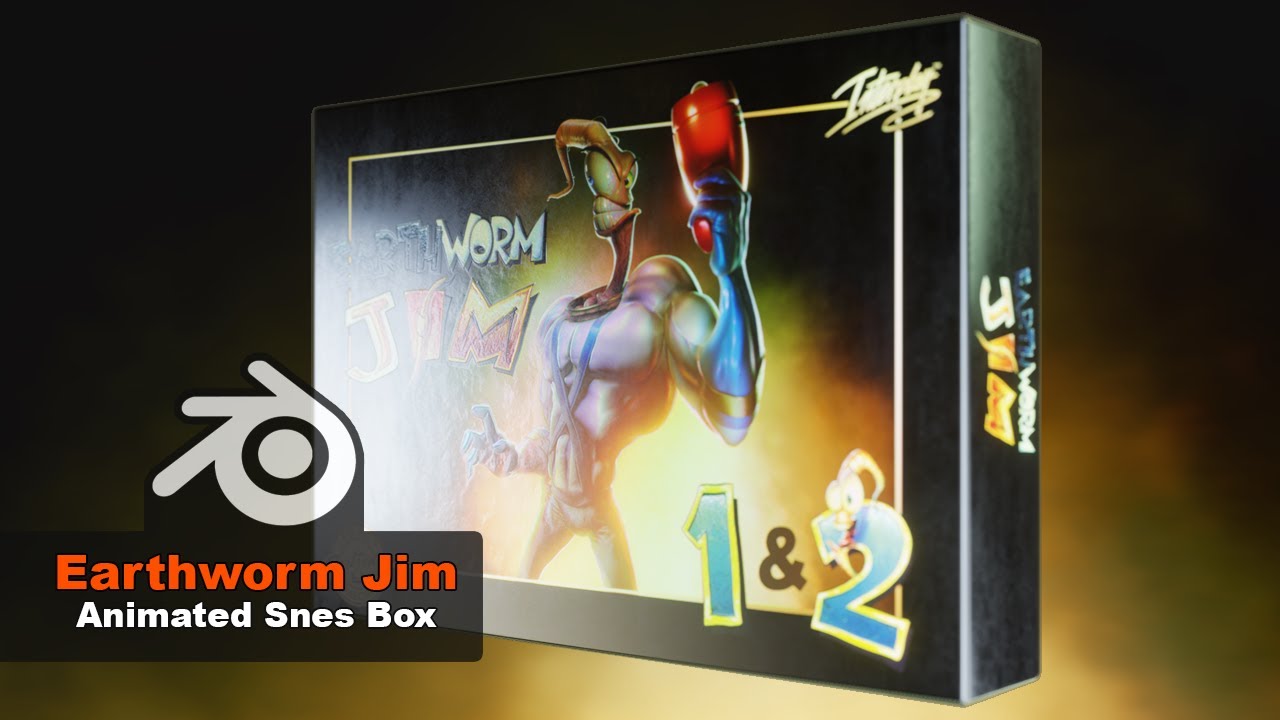 Earthworm Jim 4k - Nintendo Box (Snes) - YouTube