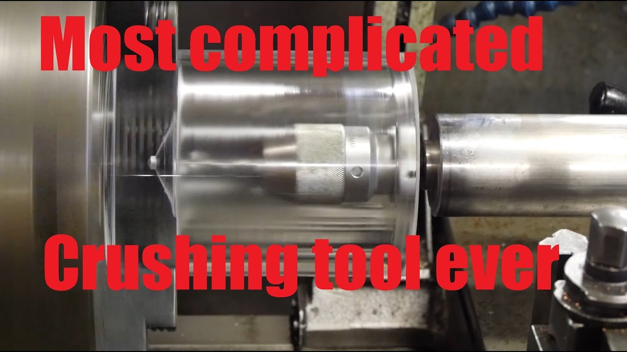 Making transparent acrylic crushing tool for hydraulic press - YouTube