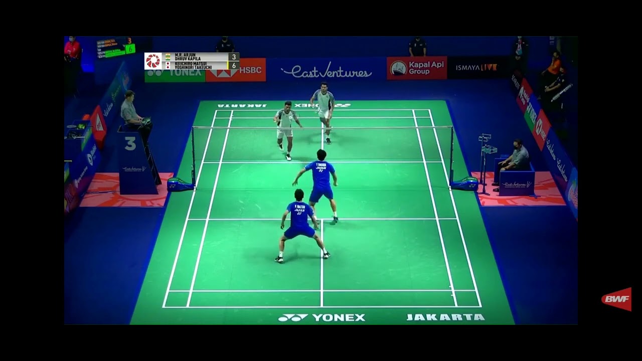 DECEPTION 🏸M.R.ARJUN India in INDONESIA OPEN - YouTube