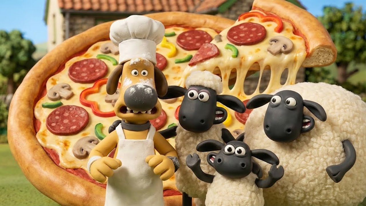 Shaun the Sheep Bakes Pizza: What Could Go Wrong? 🍕🐑 | Funny Shaun the ...