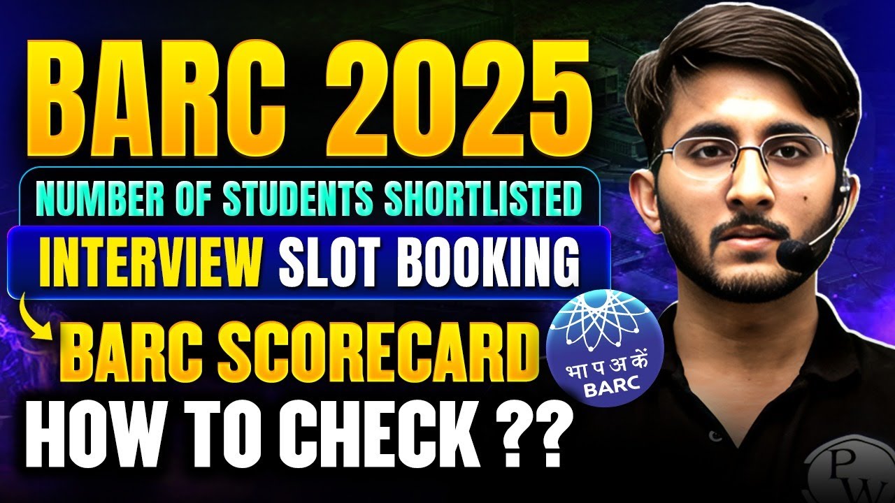 BARC 2025 - Number of Students Shortlisted | How to Check BARC Exam ...