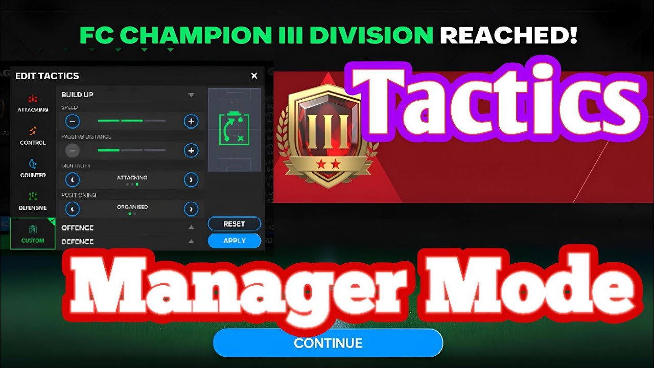FC Mobile Manager Mode TACTICS || BEST Format tactics #eafc24 # ...