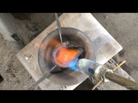Altın ayrıştırma  potada eritme