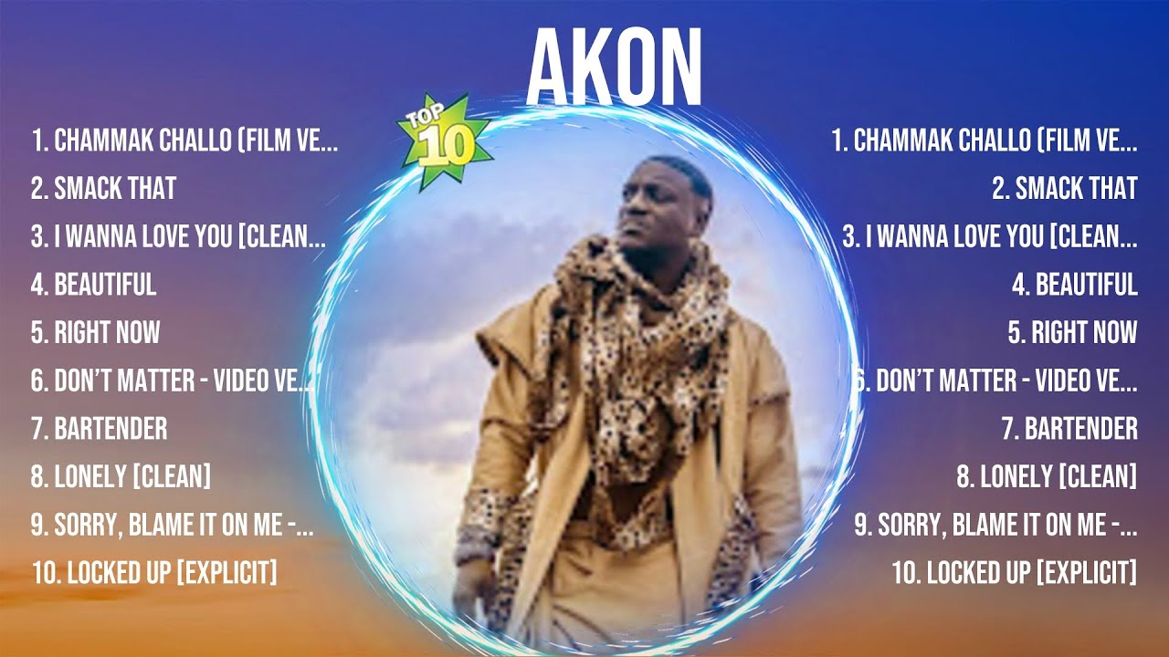 Akon Greatest Hits Full Album ️ Full Album ️ Top 10 Hits of All Time ...