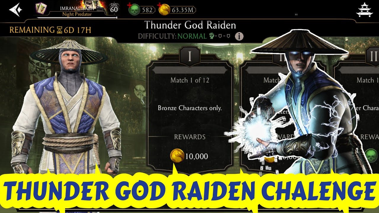New Challenge Thunder God Raiden | Game Play - YouTube