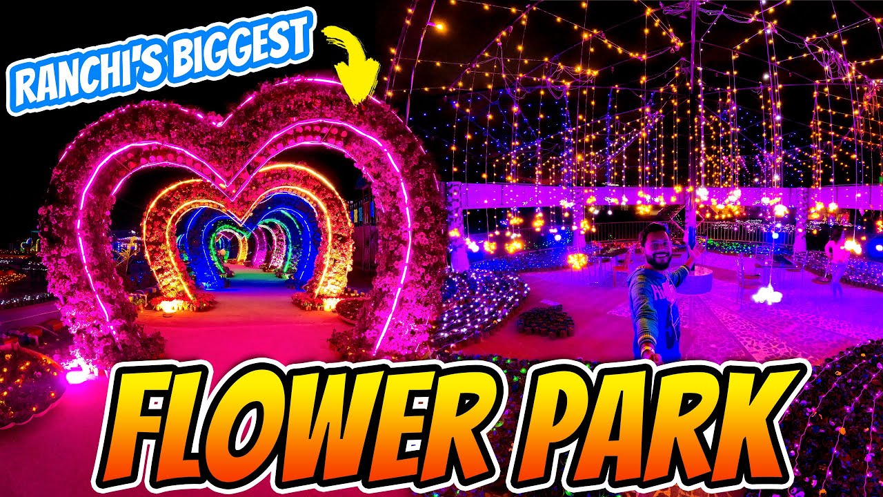 Enjoying Asia's 3rd BIGGEST Flower Park & Trampoline Park in Ranchi ...
