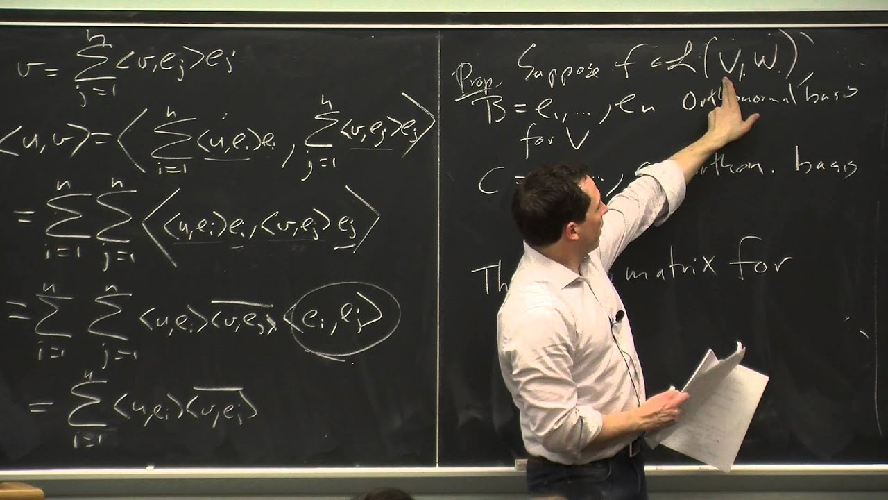 Linear functionals and adjoints part 2, self-adjoint maps - YouTube