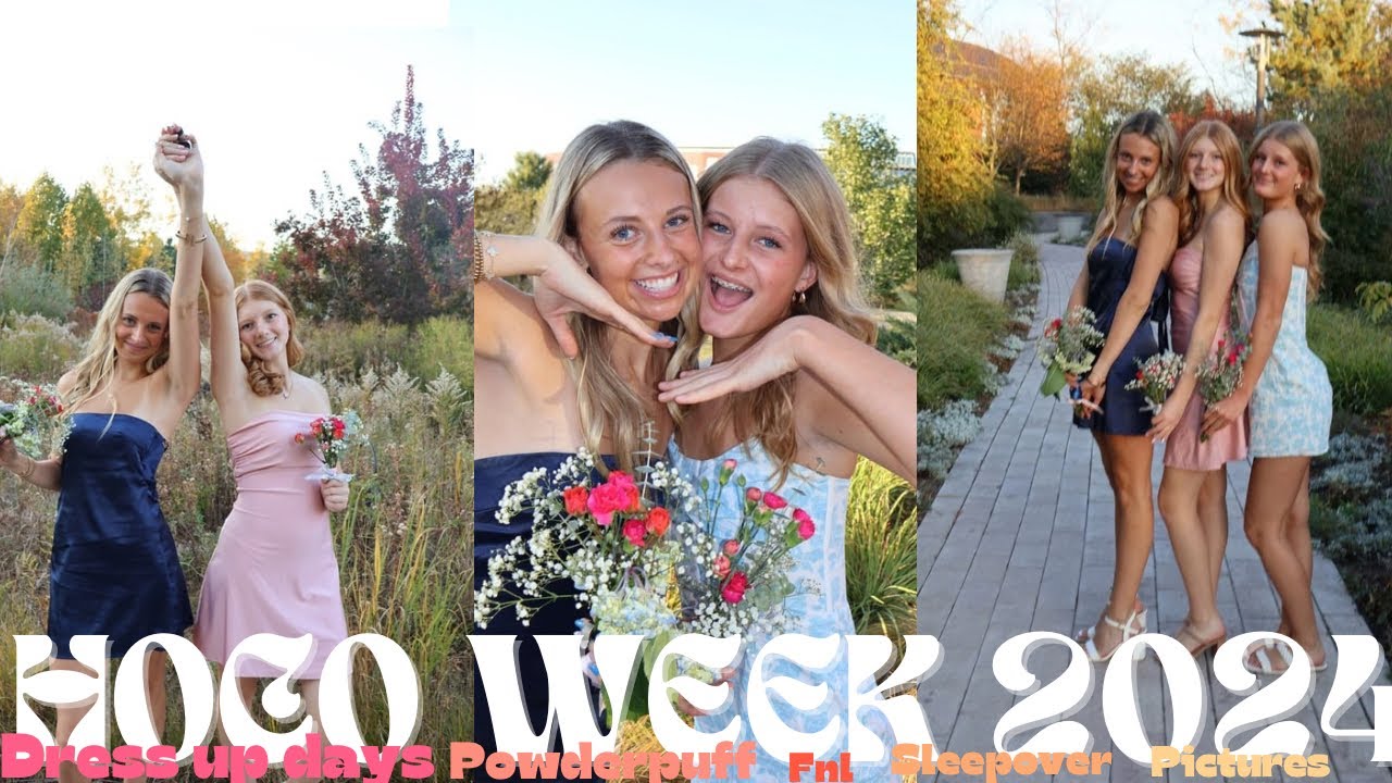 Hoco week 2024| powderpuff, dress up, fnl, sleepover, pictures 💐🪩🕊️ ...