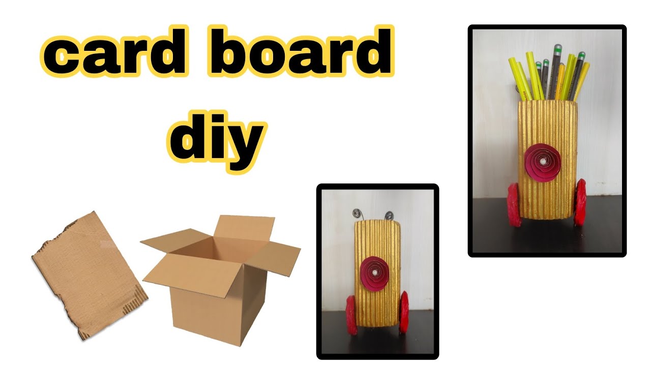 Diy Card board home decor craft/ card board craft / easy card board ...