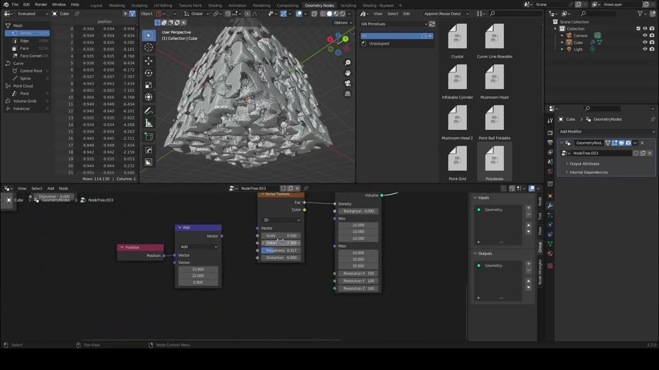Blender Geometry Nodes - Volume Cube, Volume to Mesh, Mesh to Volume [Deutsch] - YouTube
