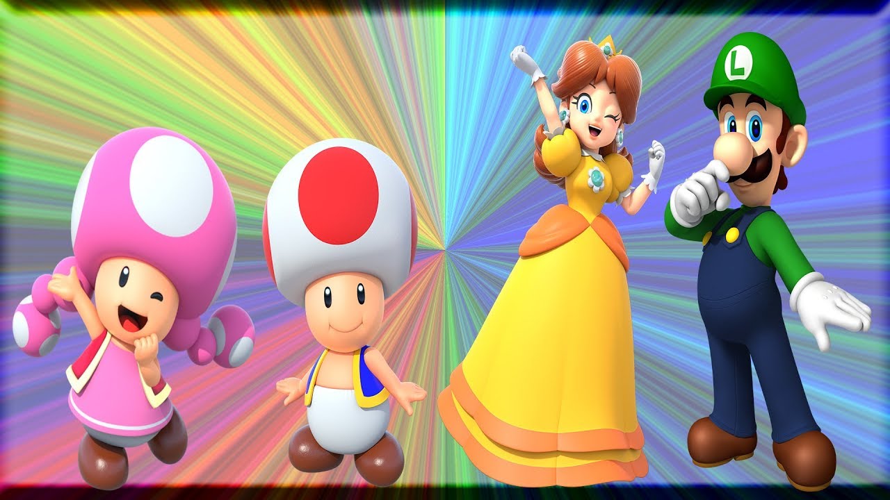 MARIO PARTY 6 TOAD 🍄 TOADETTE 🌷 LUIGI 🍀 DAISY 👱🏻‍♀️ - YouTube