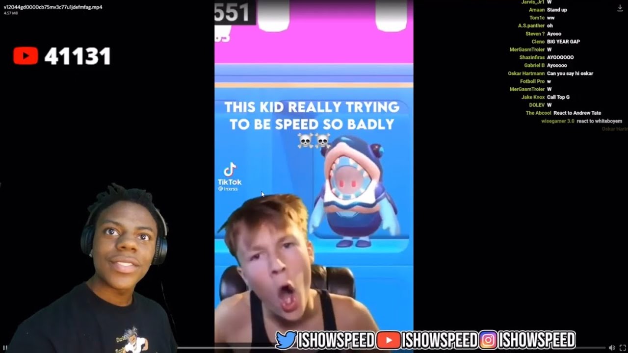 SPEED REACTS TO WANNA BE SPEED KID 😂😂 - YouTube