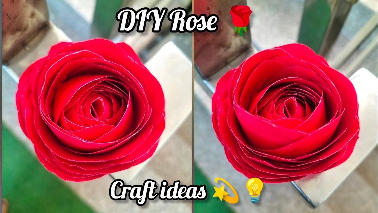 Beautiful Rose DIY 😍 #craftideas #creativity #beautifulrose #flowers # ...
