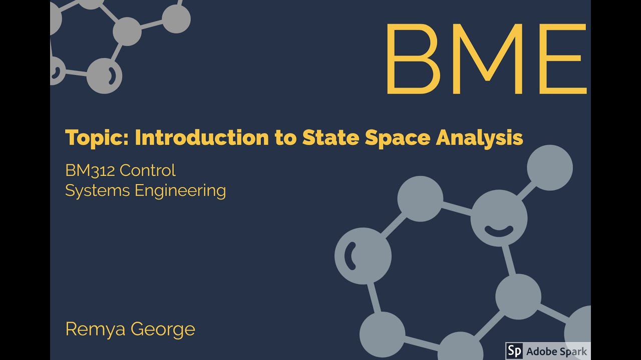Mod 5 |Introduction to State Space Analysis | Remya George - YouTube