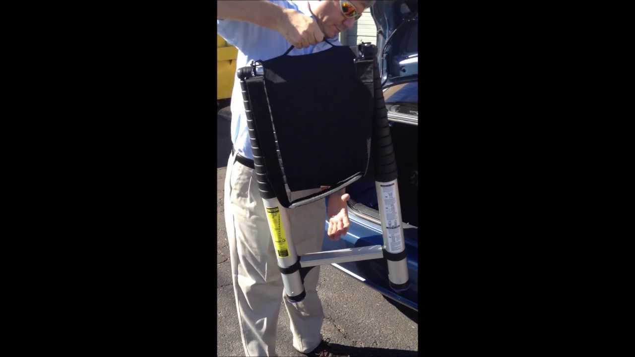 Hands Free Professional Carry Sling for the Telesteps Ladder - YouTube